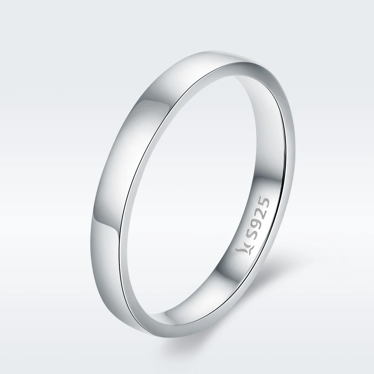 925 Sterling Silver Simple Ring Without Stone Jewelry Women Bands Plain Ring Dainty Minimalist ...