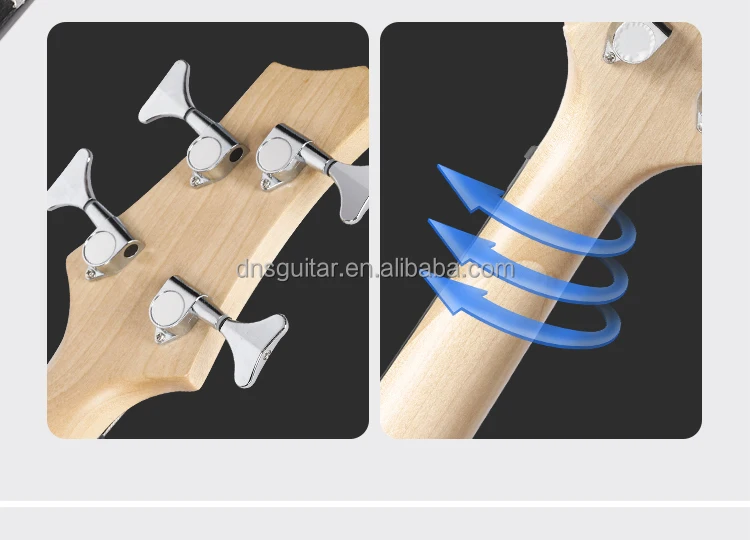 Custom New Arrivals Maple Burl Top And Okoume Body 5 And 4 Strings Stringed Instruments Diy Kit ...