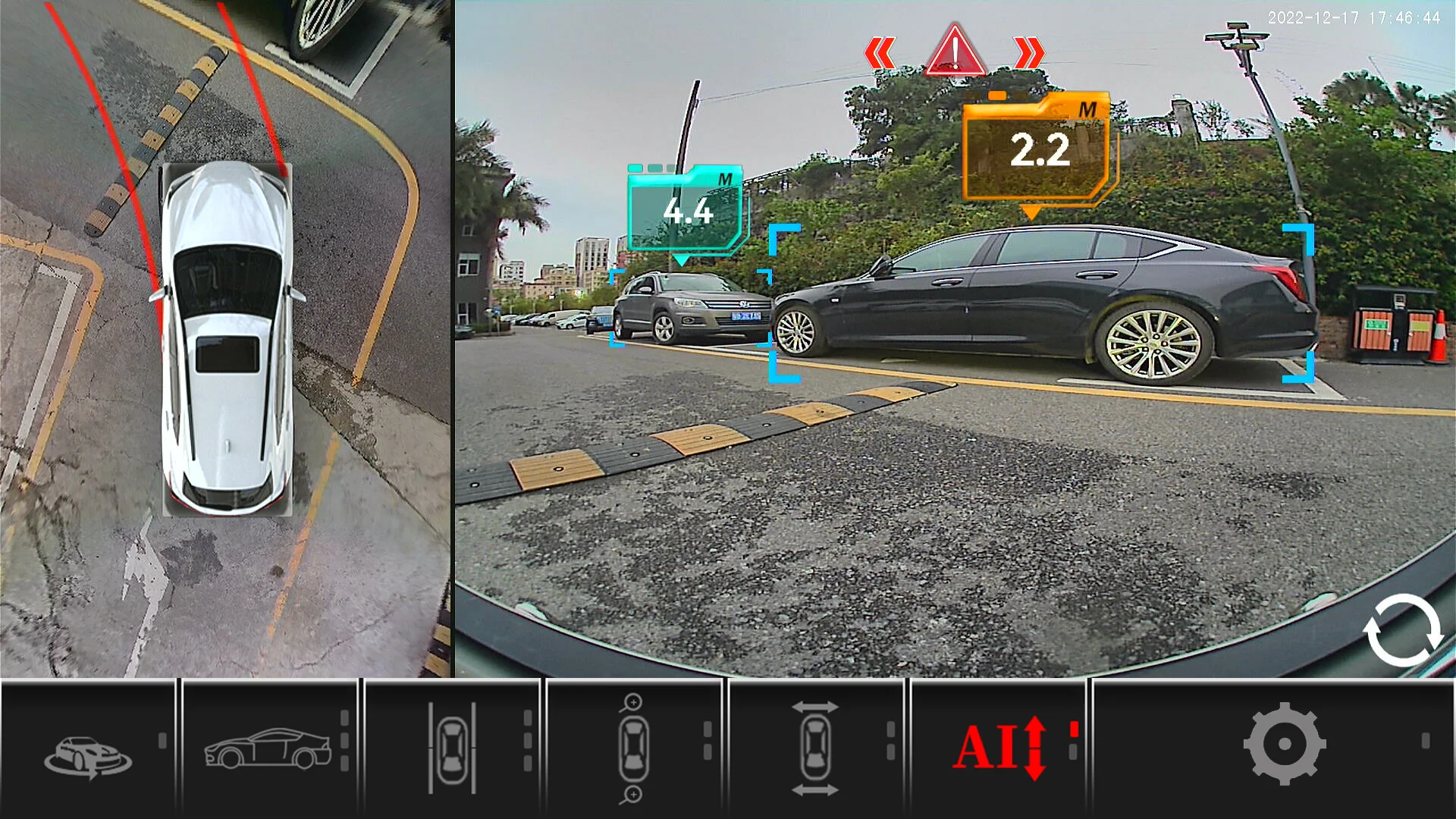 Hesida 360 AI Degree Car Security Camera 3D Bird View System 4 Way ...