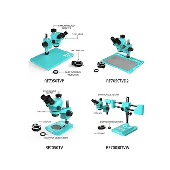 Rf4 Rf7050 Series 7-50x Stereo/digital/video Optical Trinocular ...
