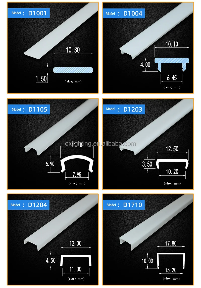 Custom LED Diffuser for Led Strip Light Lampshade Acrylic