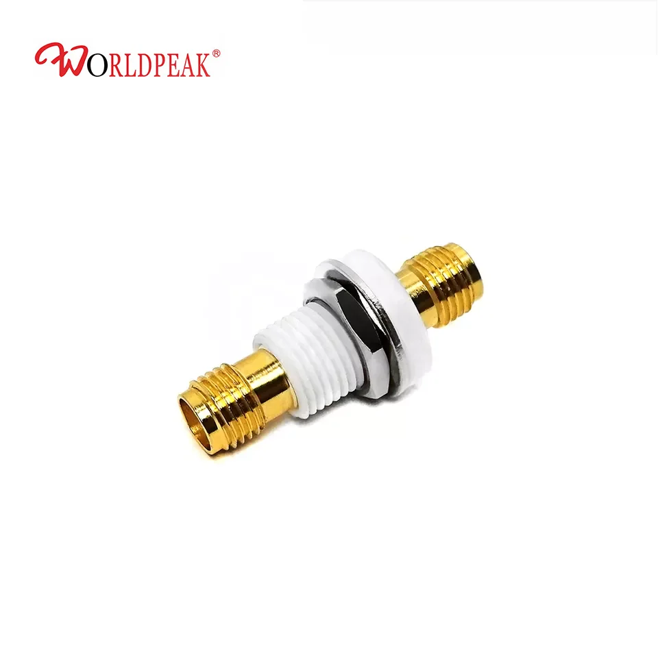 Gold Plated SMA Female to SMA Female Adapter - Isolated Ground