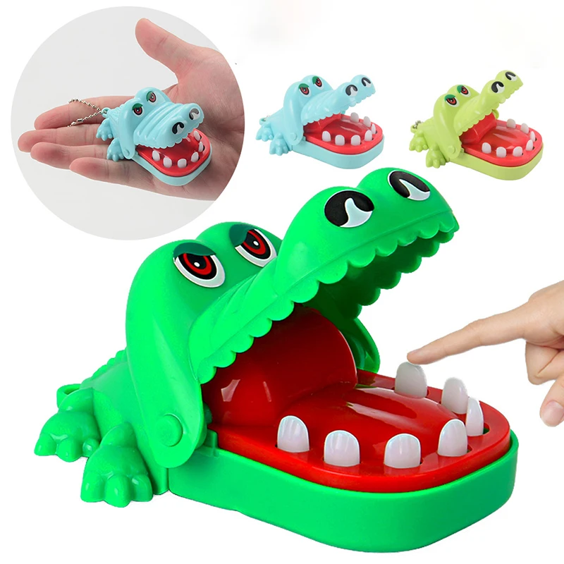 Mini Trick Funny Silicone Decompression Toys - Crocodile Game Bite Hand Toy