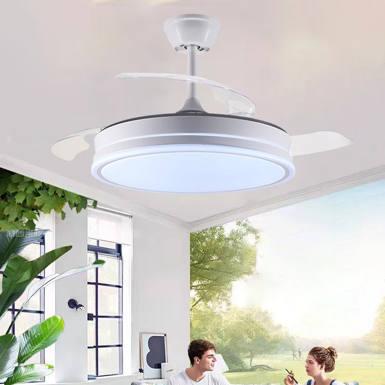 42-Inch LED Ceiling Fan with Starry Fancy Lampshade and Remote Control ...