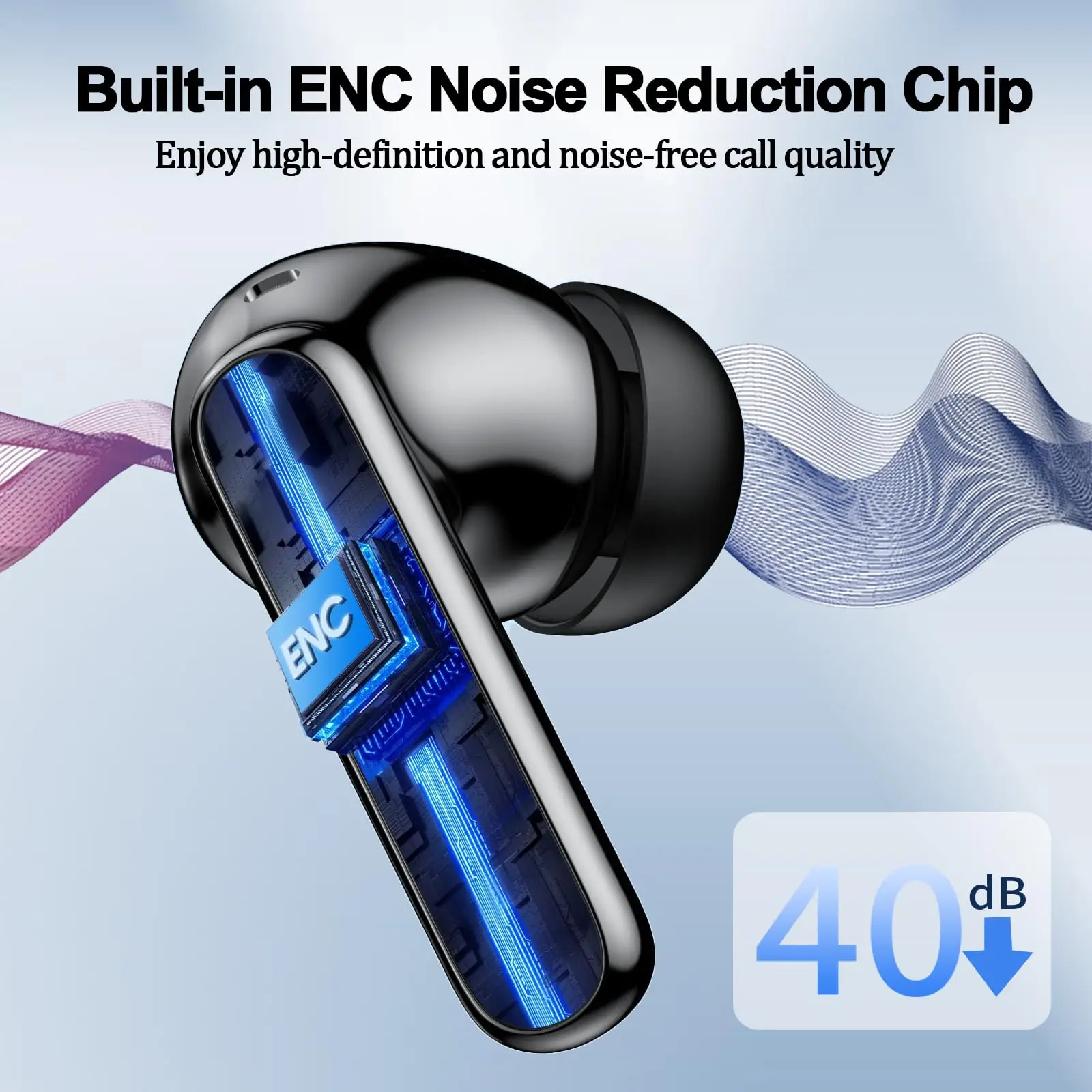 Online Shop Sales Y40 Tws Earplugs Enc Noise Cancelling Reduction True ...