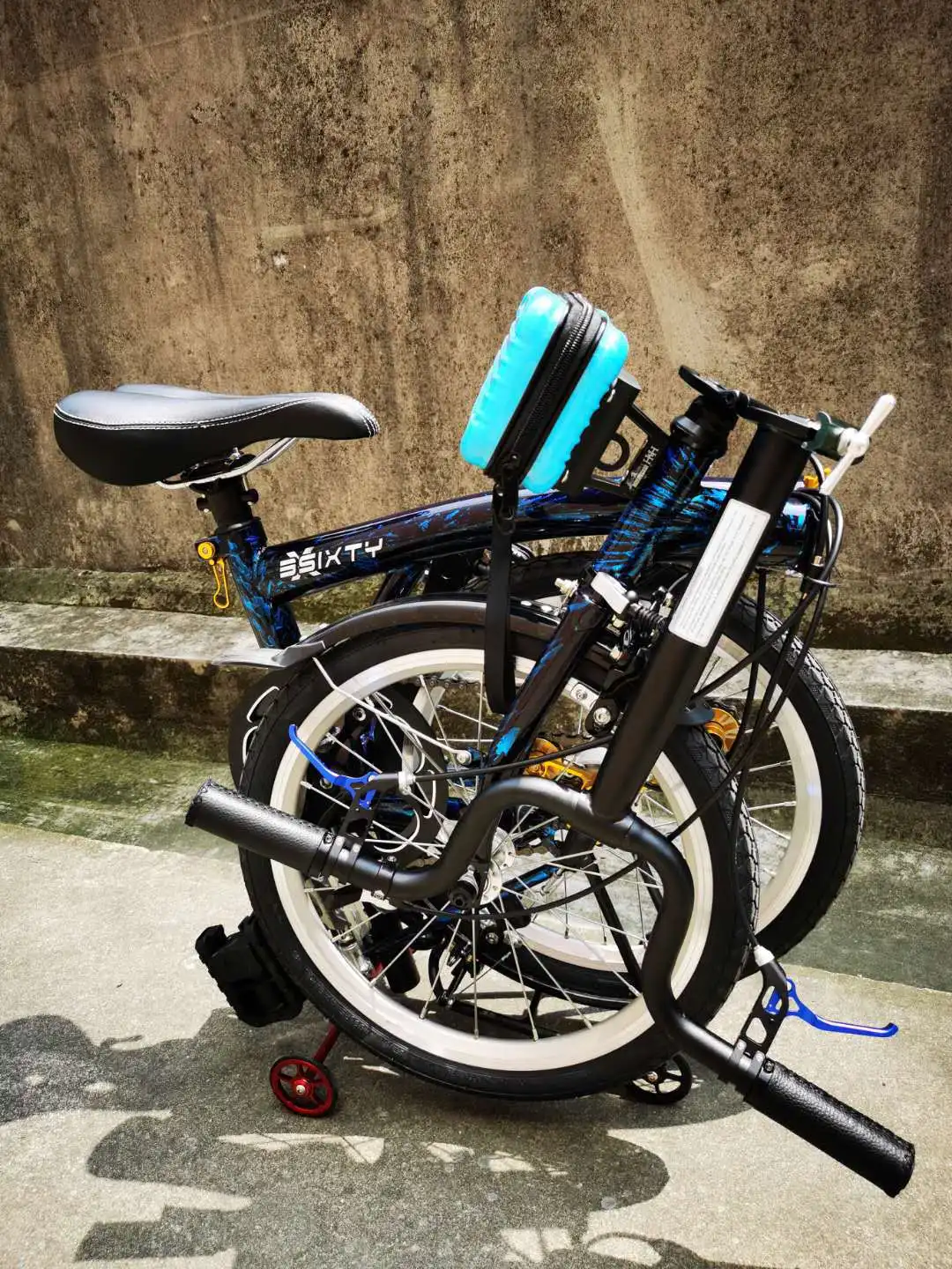 For Brompton Bmx Bicycle Pig Nose Rack Mini Suitcase Mix Bag Folding ...