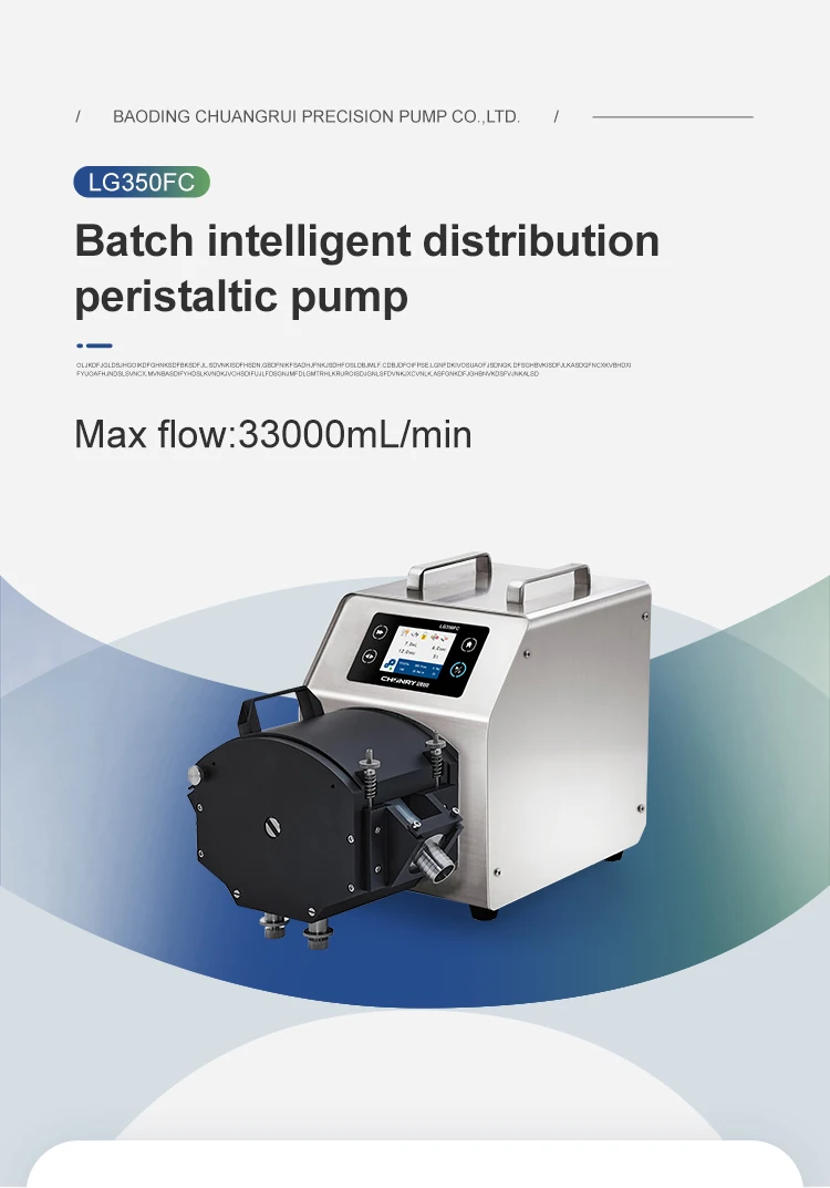 Lg350fc Serve Motor Peristaltic Pump Large Flow Rate Intelligent Filling Peristaltic Pump - Buy ...
