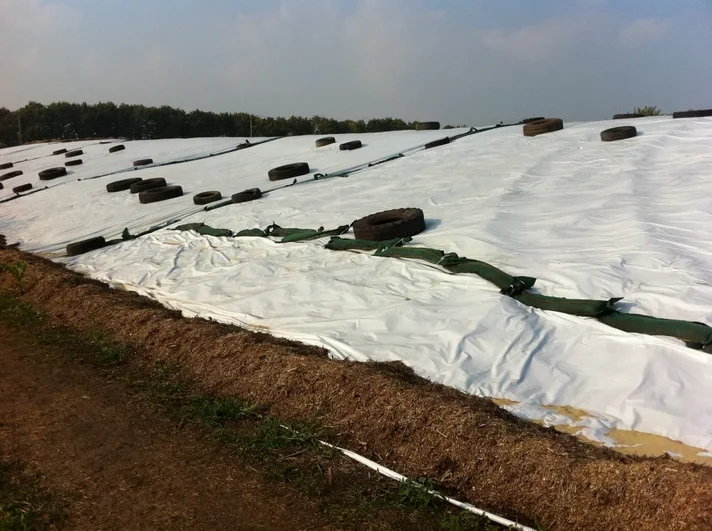 Agricultural Degradable Plastic 60FT Silage Cover/Black and White PE ...