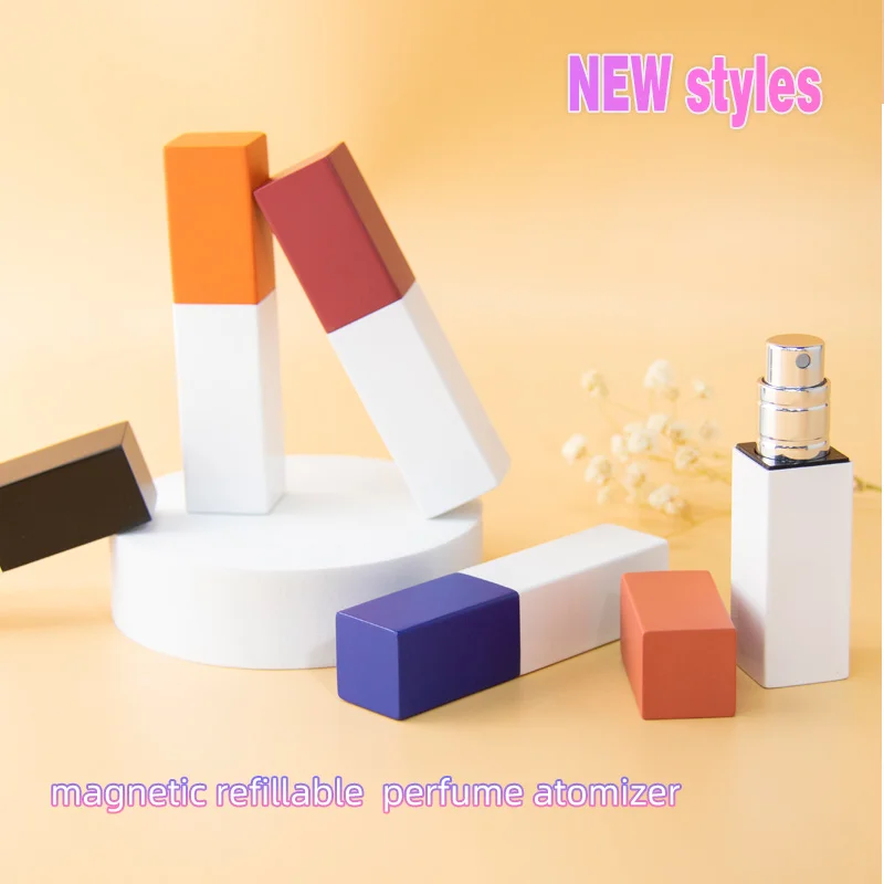 Empty Magnetic Case Perfume Atomizer Scent Clear Refill Spray Bottles ...