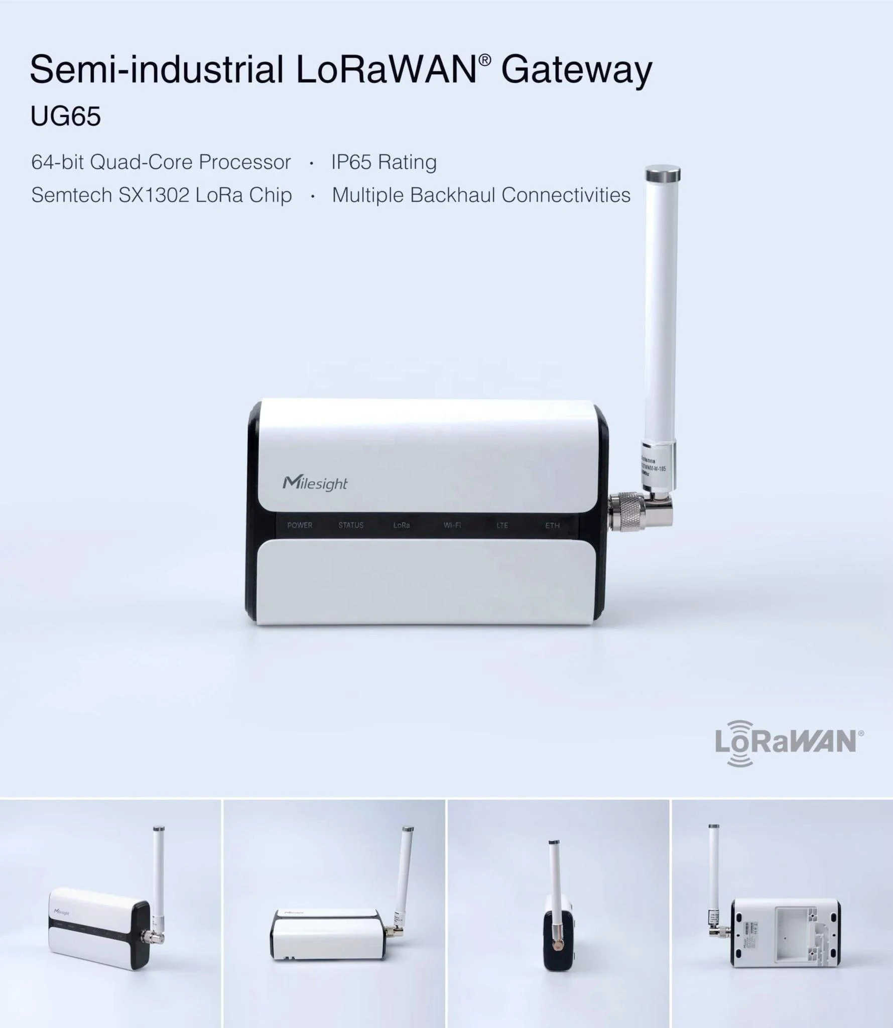 Milesight UG65 Lorawan Gateway - Long Range Iot Communication