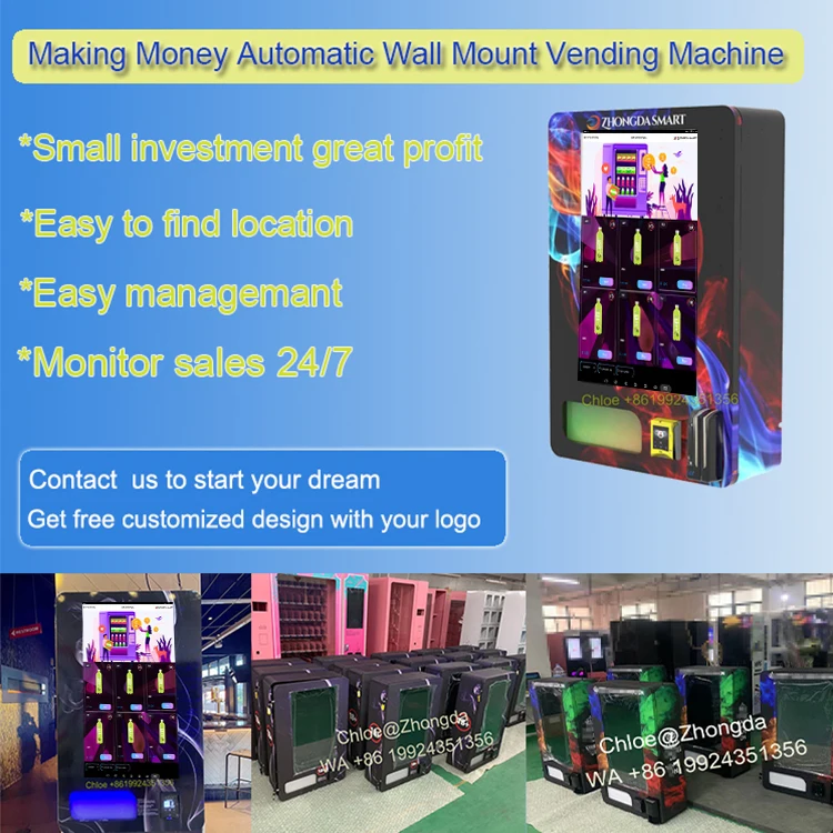 32" Touch Screen Wall Mounted Mini Vending Machine