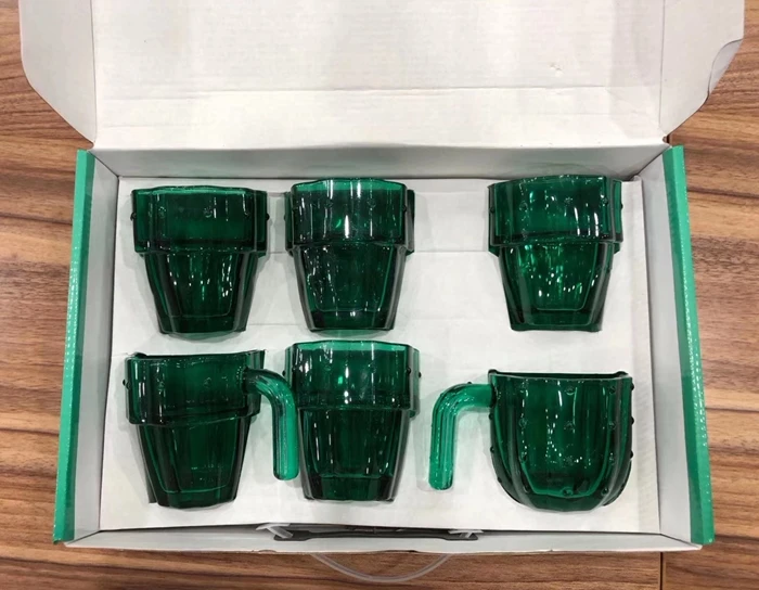 Stackable Cactus Shape Drinking Water Glass Cup Set 6 - Buy Cactus ...