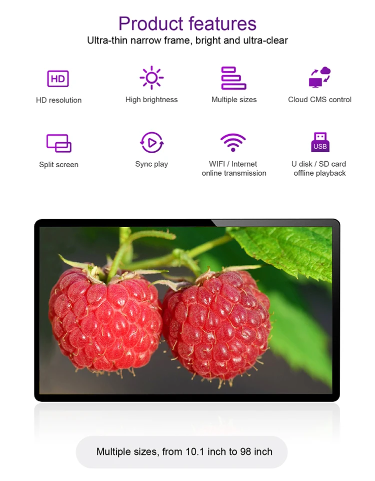 Restaurant Table Ads Menu Screen Display - Digital Signage