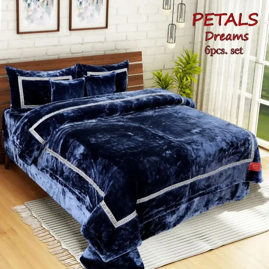 Heavy Fleece Blanket Plush Velvet Korean Style Mink Blanket Queen Size ...