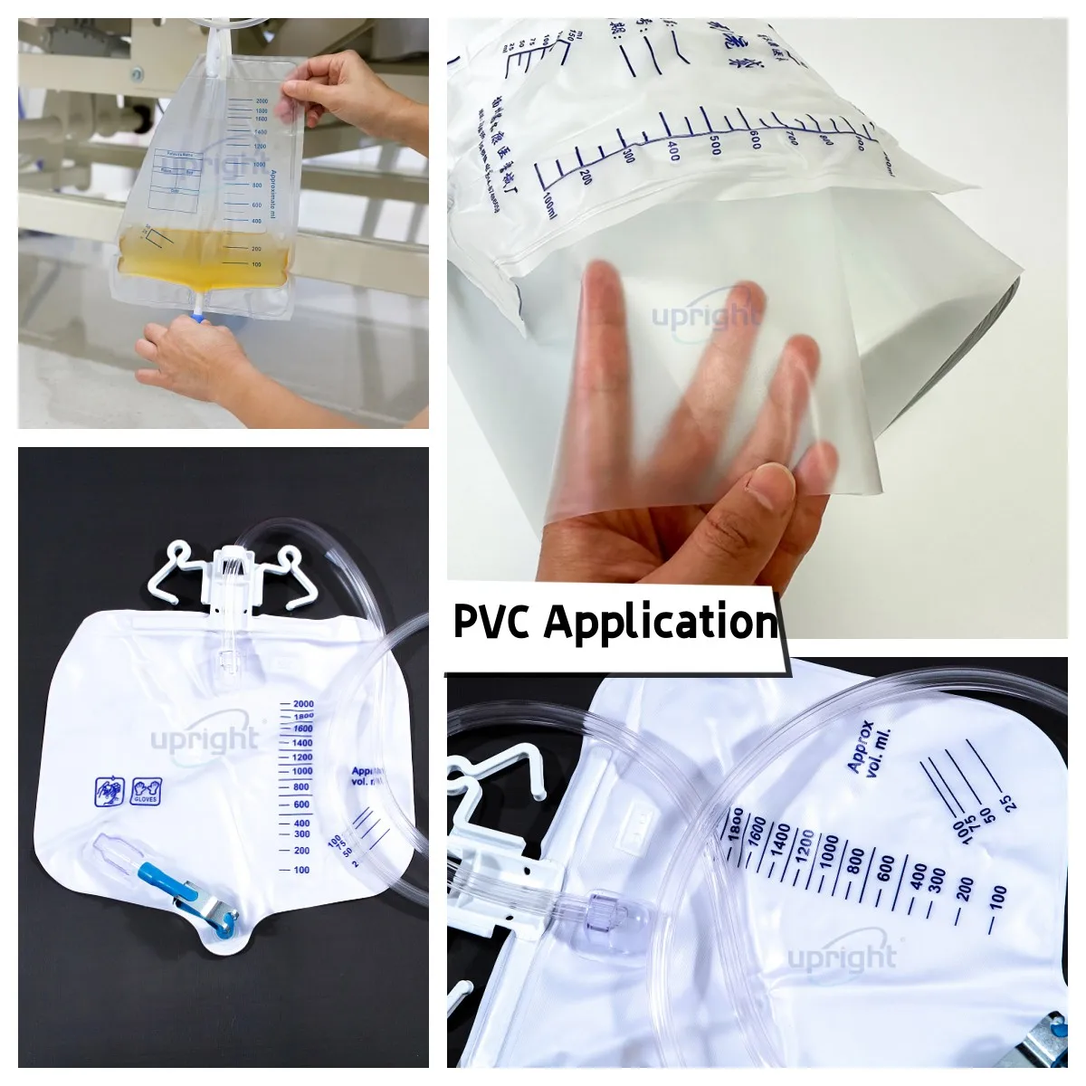 Upright Frosted Matt Pvc Film Transparent Soft Pvc Sheet For Urine Bag ...