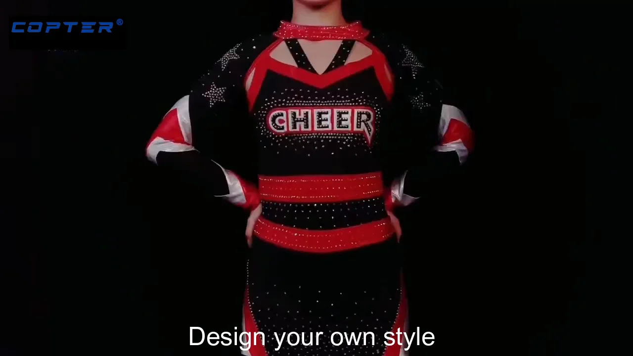 Dancing Sublimation Cheerleading Uniforms Adults All Star Sideline ...