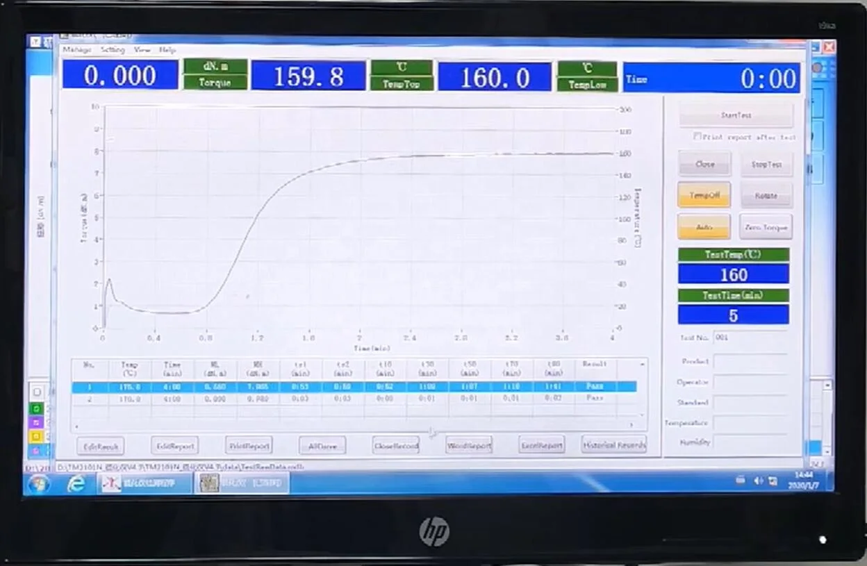 Astm D5289-95 Iso 6502 Automatic Rubber Testing Rheometer Laboratory ...