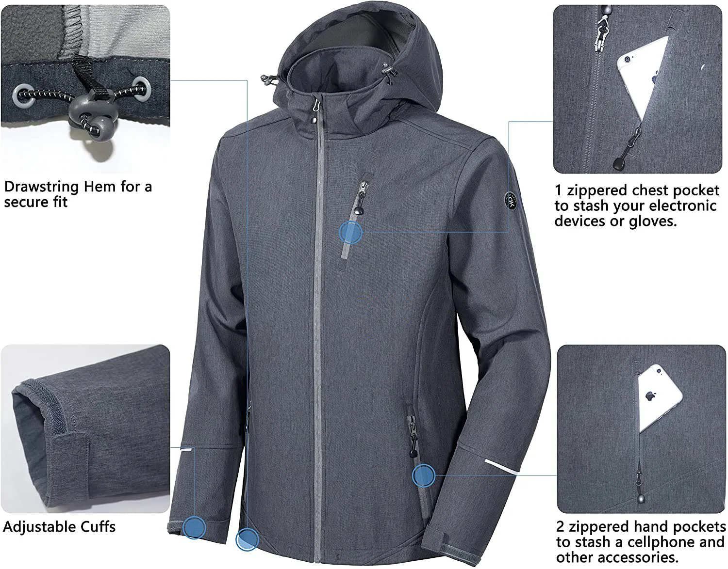 Men's Outdoor Softshell Hiking Camping Waterproof Jacket - Buy Men's ...