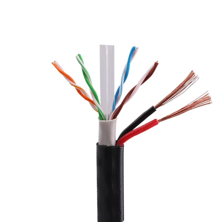 Utp Siamese Cat6 Lan Cable With Power Cable Factory Supply Cat 6 ...