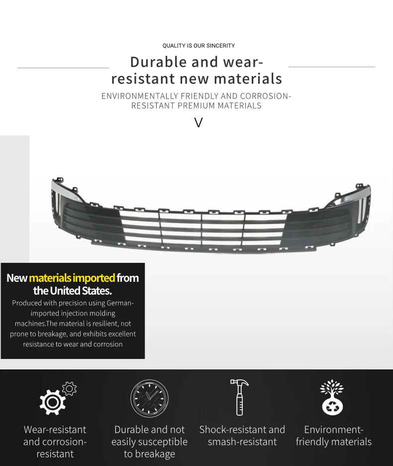 DAXIN Auto Parts Body Kit Bumper Grille for KIA RIO 2016 86561-1W500 ...