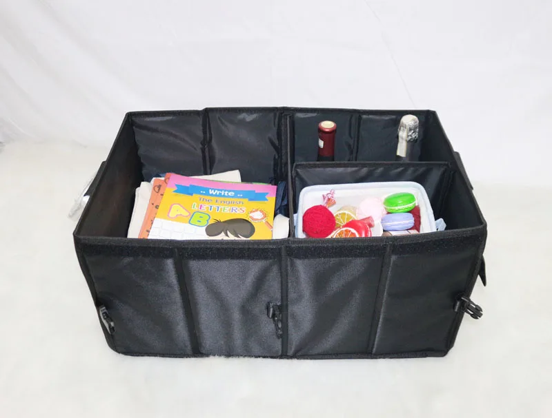 Heavy Duty Waterproof Collapsible Car Trunk Organizer With Lid Travel ...