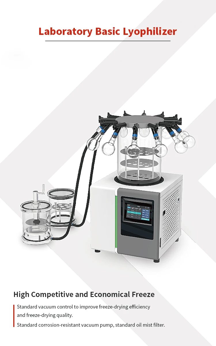 Moreshine Laboratory Scale Freeze Dryer With Vacuum Pump Benchtop ...