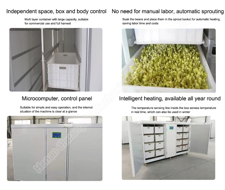 Soybean Burgeon Germinating Machine barley grass growing machine bean ...