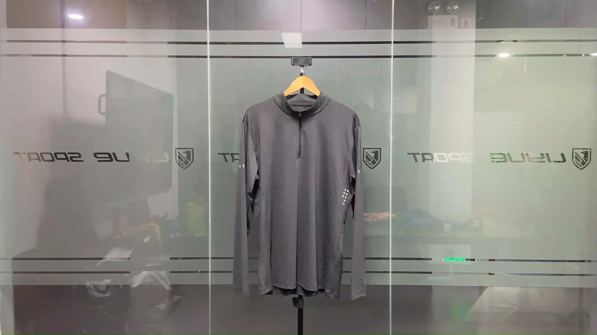 Compression Shirts Men Fitness Wear Quick Dry Custom Long Sleeve 1/4 ...