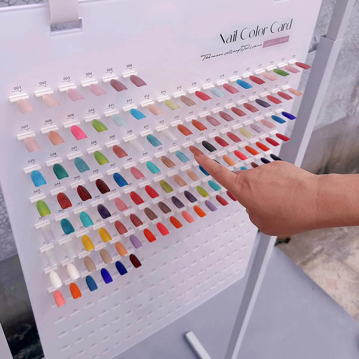 Customizable Acrylic Nail Polish Display Board for Salons - Fashionable ...