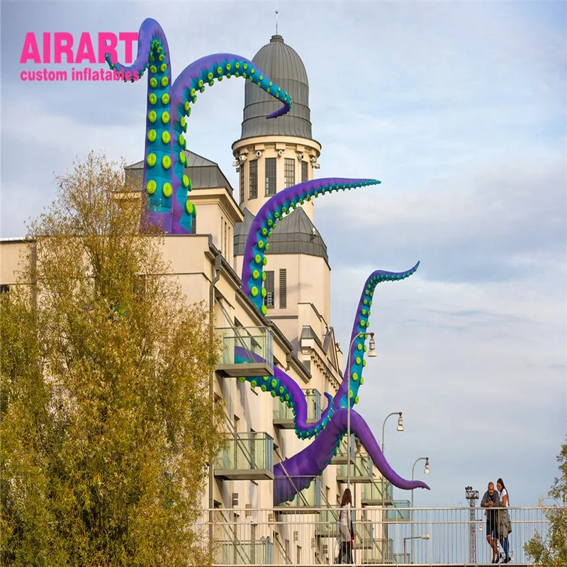 Giant Orange Colour Inflatable Tentacles Octopus Legs for Building ...