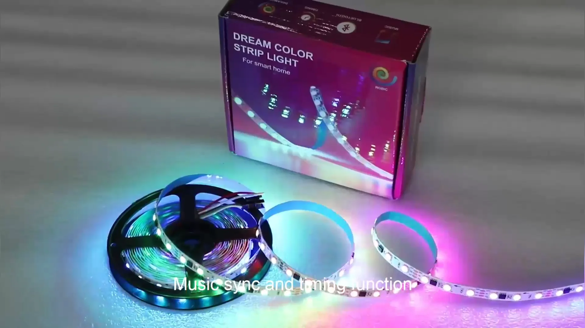 Chasing Effect Rgbic Dream Color 12v 5m 10m Magic Rainbow Music Sync ...