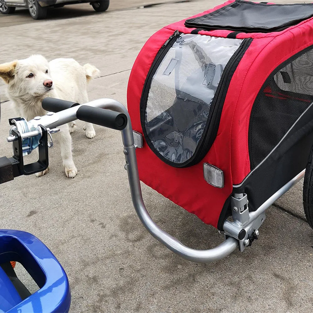 Heavy Duty Outdoor Mobility Scooter Dog Trailer Steel Pet Trailer for ...