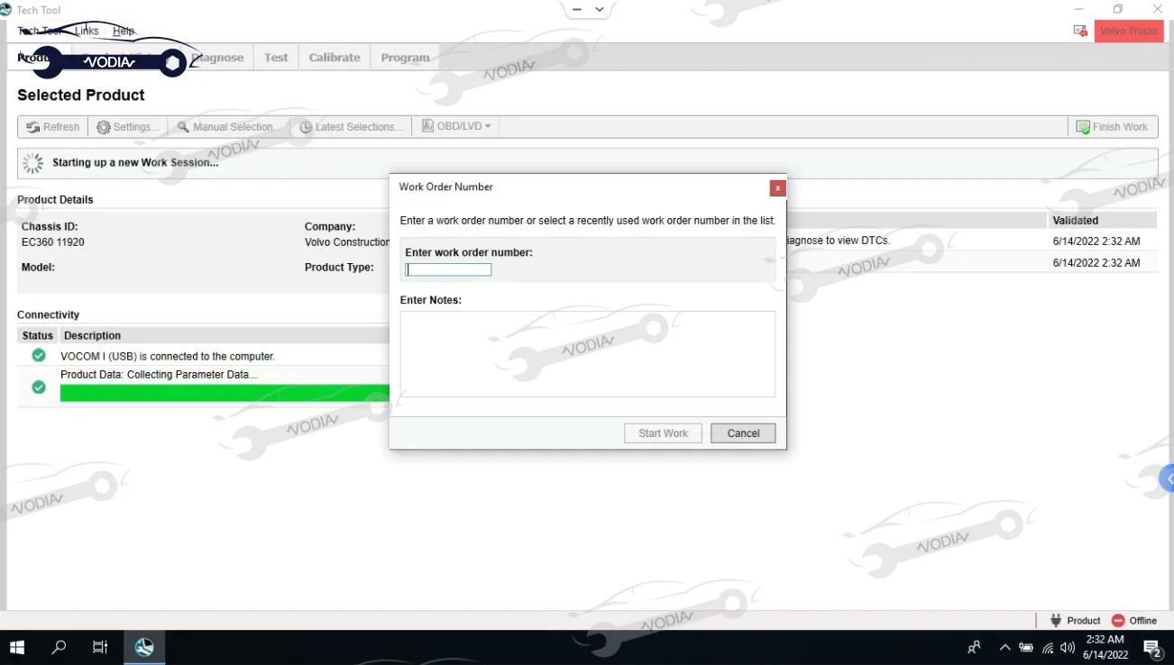 For Volvo Penta Vodia Diagnostic Tool For Volvo Marine Industrial ...