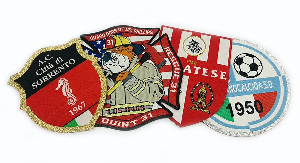 Custom Fabric Woven Badge Patch With Iron On Back - Buy Fabric Woven ...