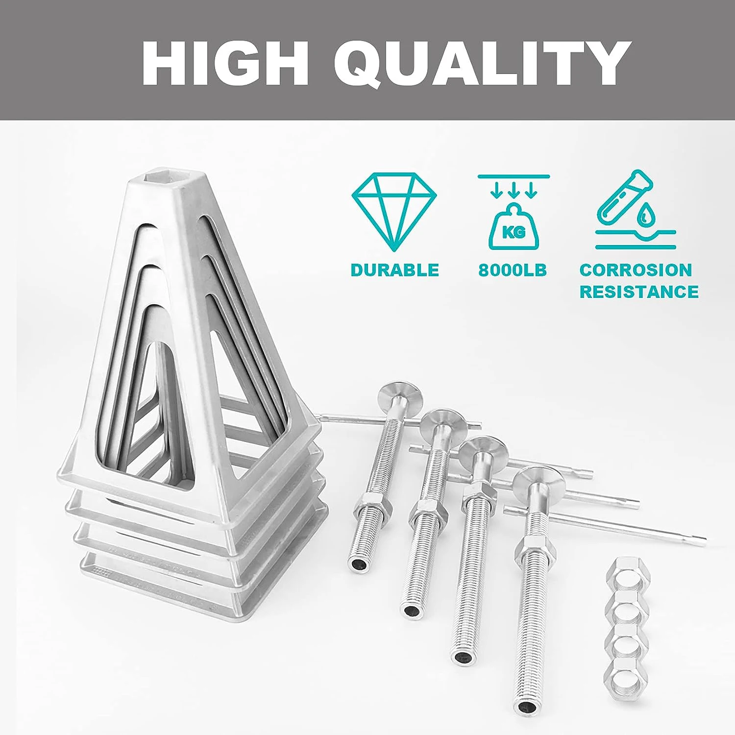 Stabilize Your RV with Aikehan Jack Stands - 1-10T Load