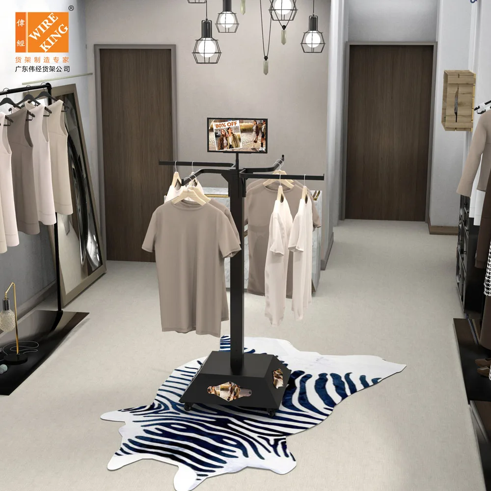 Customized Design Clothes Display Racks Clothing Display Rack Skirt T ...