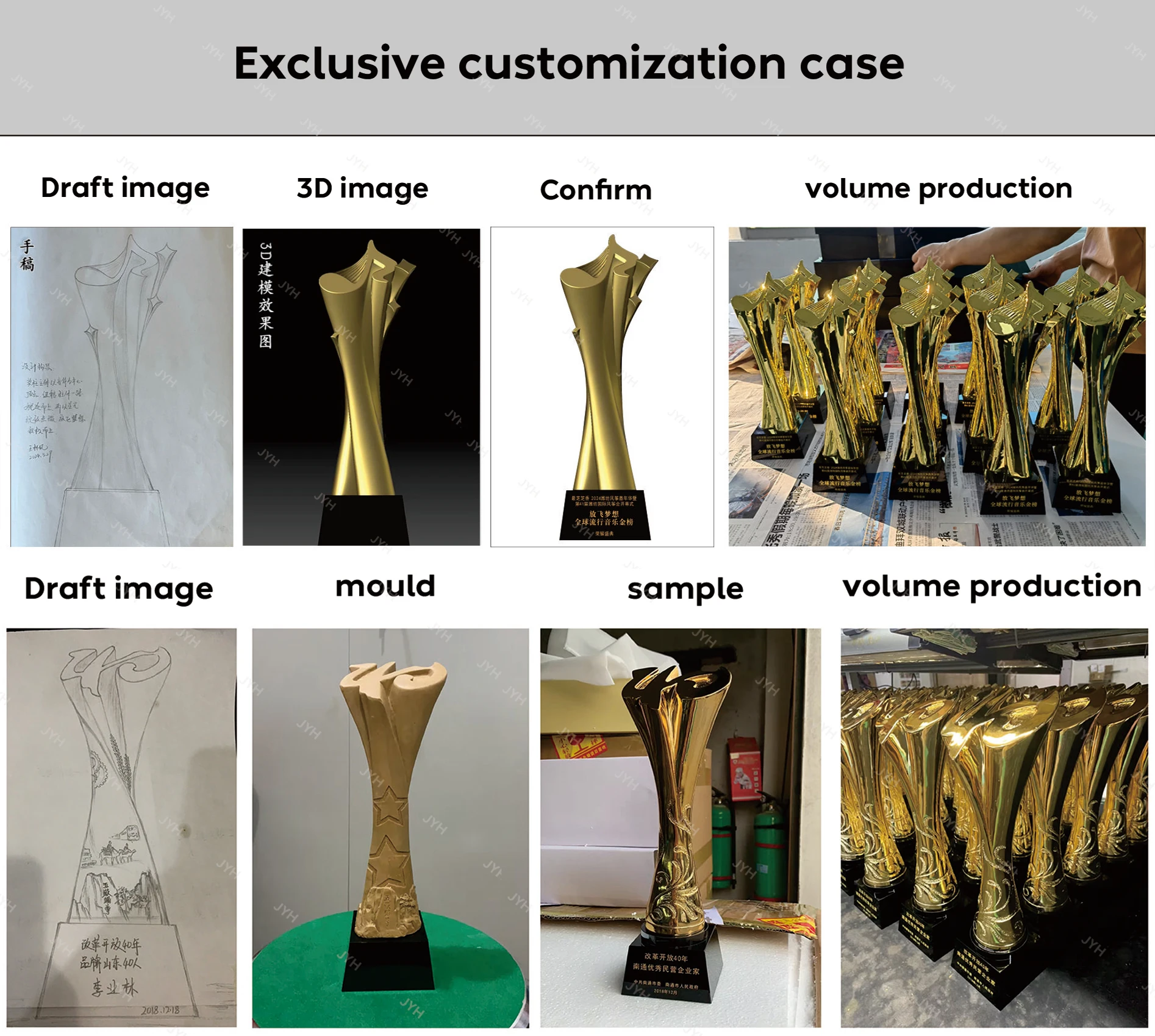 Innovative Custom Crystal Cup Trophy Glass Color Printing Medal Award ...