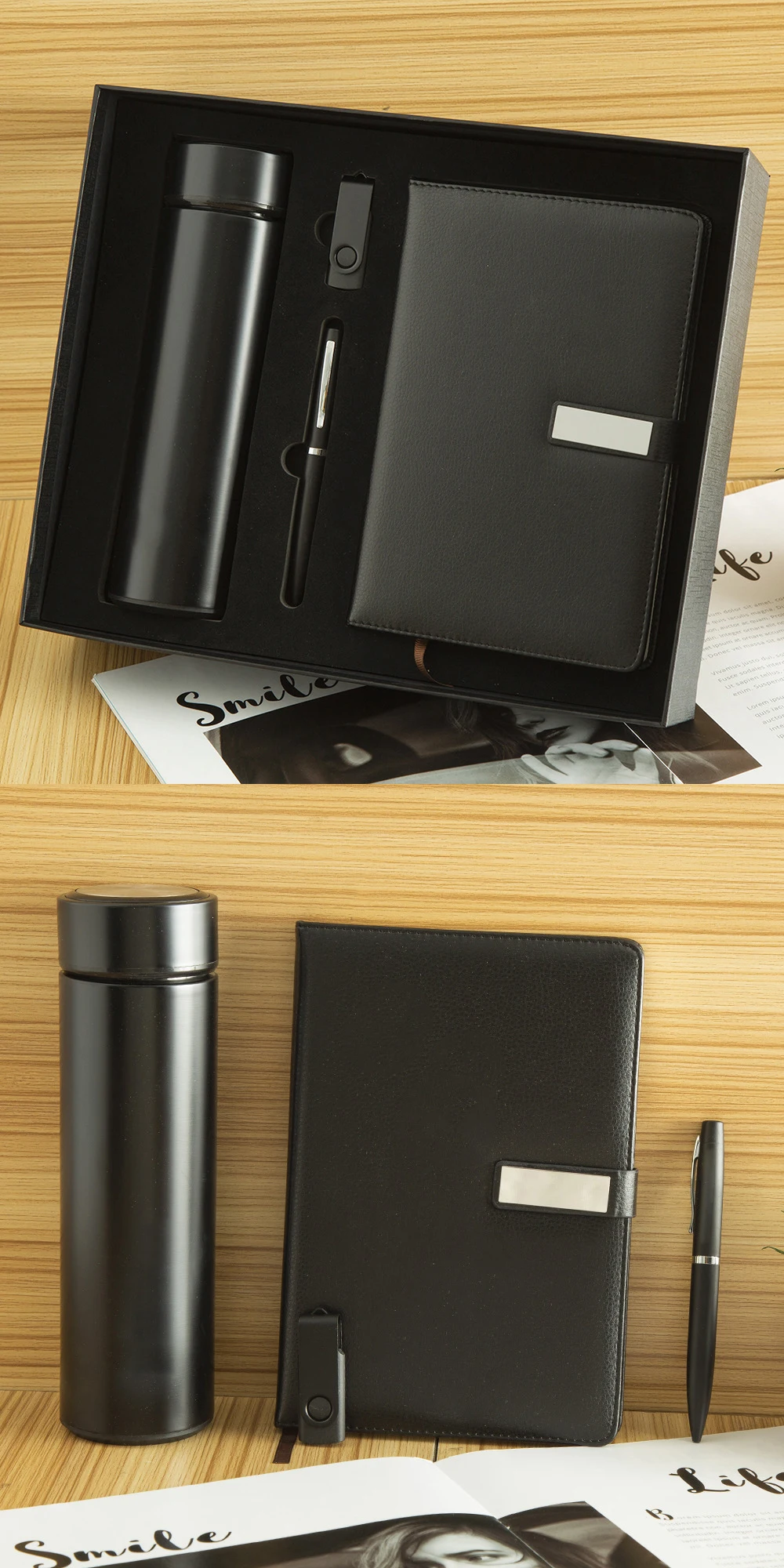 Business High-End Notebook 4 Piece Gift Box Set for Conferences