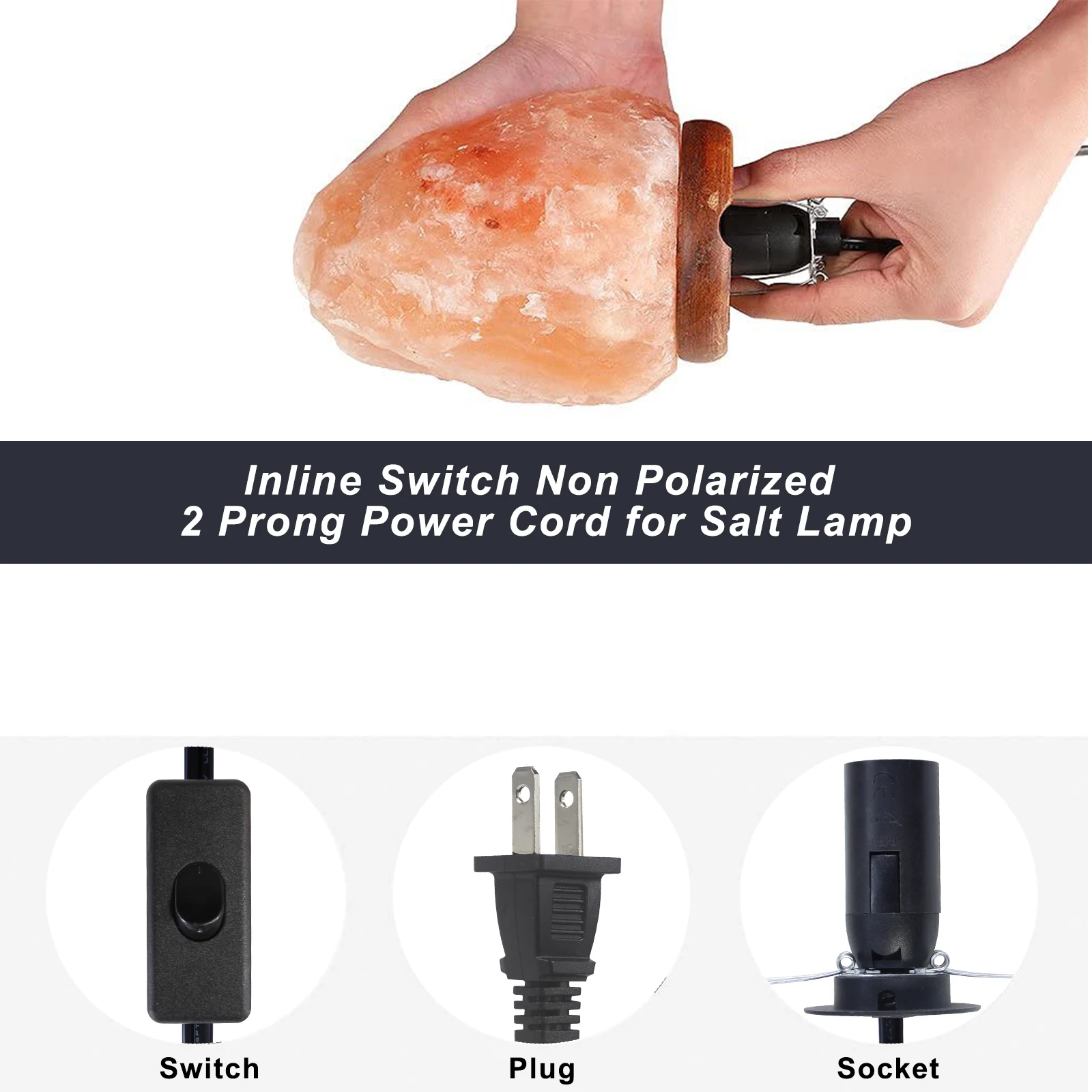 115P 2Pin Type Nema Us Ac Cable 2Prong Usa With 303 Switch Extension ...