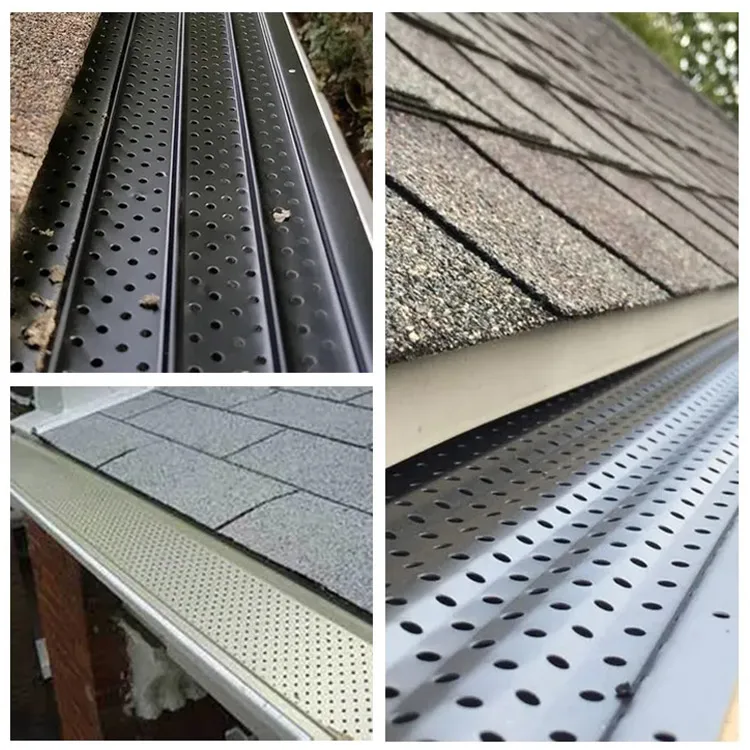 Perforated Metal Mesh Aluminum Leaf Guard 5" Gutter Guards 6" Gutter ...