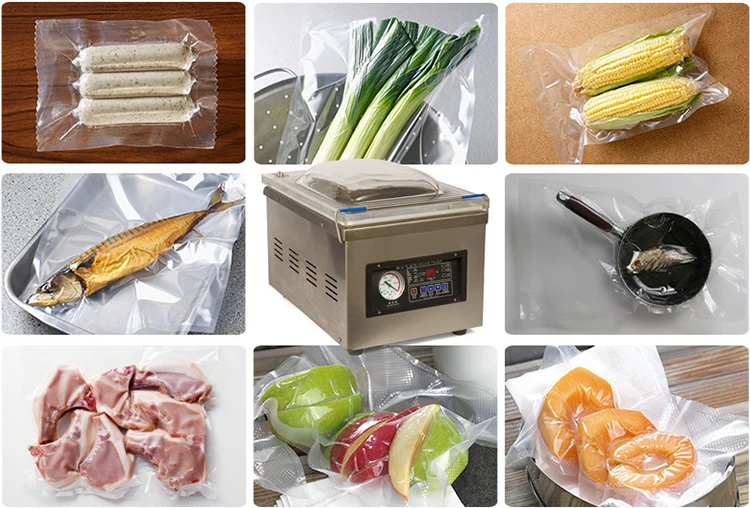 Dz260 Table-style Kitchen Food Aluminum Foil Plastic Bag Vacuum Packing ...