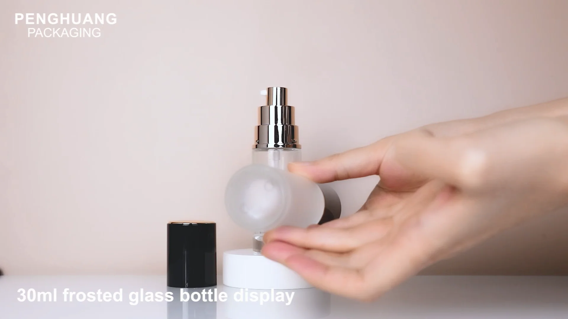 Luxury Straight Liquid Foundation Bottle 30ml Face Care Bb Cream Glass ...