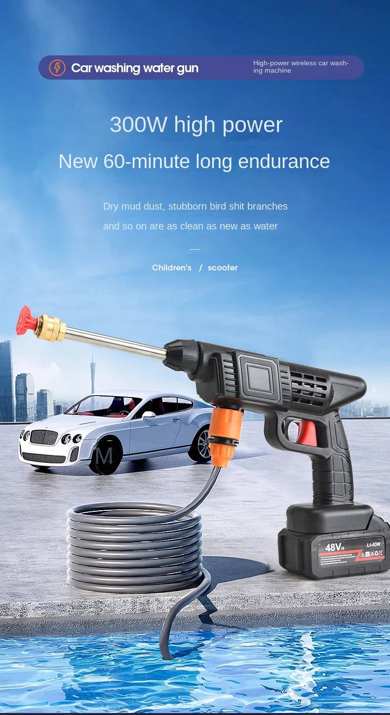 Portable Electric Car Washer High Pressure Cleaner High Pressure Water ...