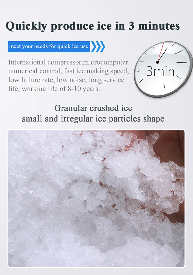 1 Ton Nugget Ice Maker Machine from Baopin Machinery