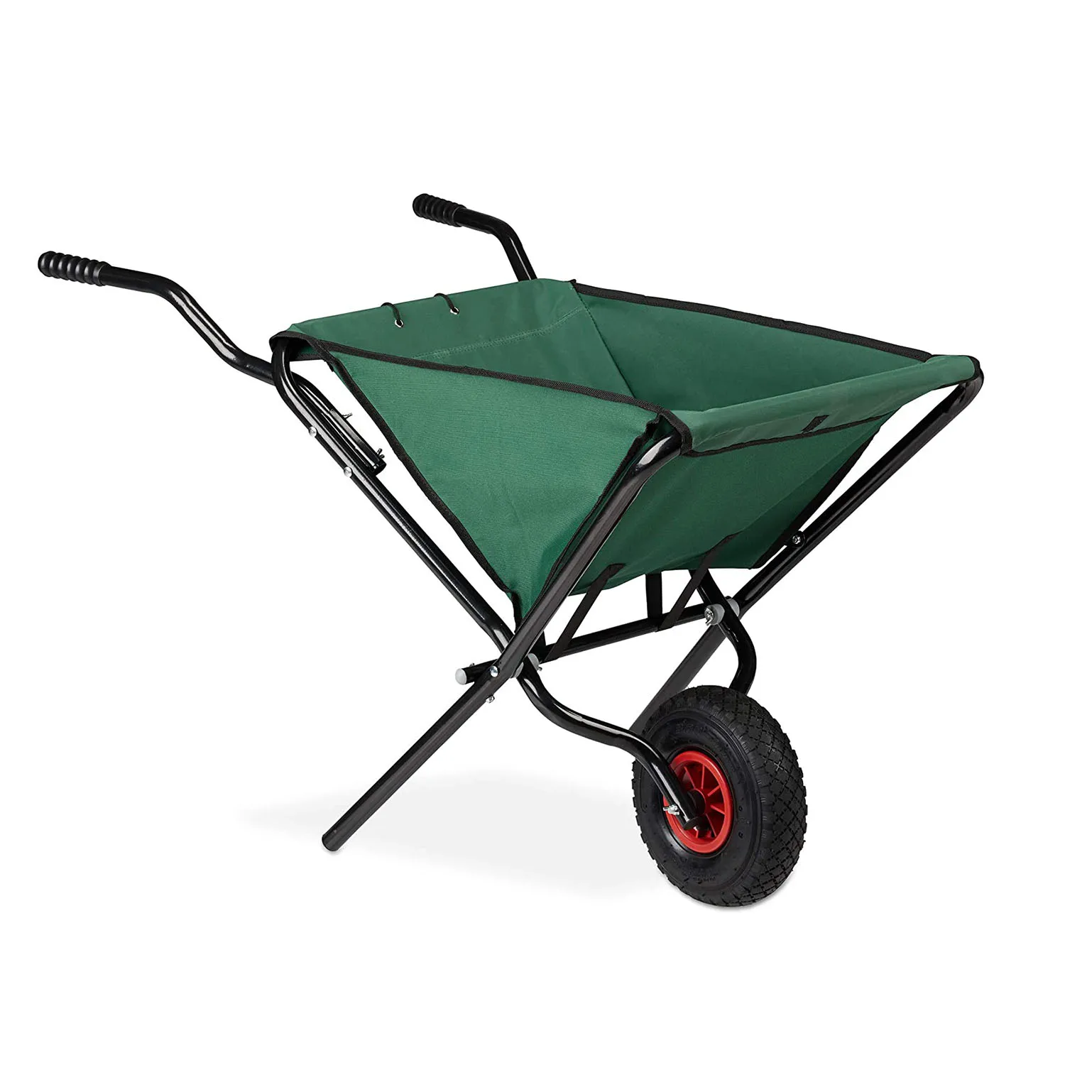 50l Space-saving,Lightweight,Pneumatic Wheel,Green Folding Garden ...
