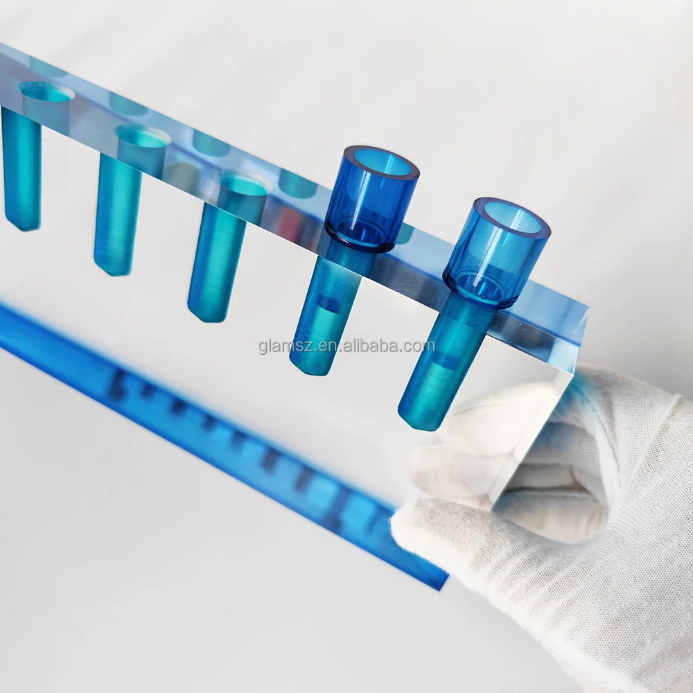 Candlestick Candle Holder Judaica Jewish Acrylic Chanukah Hanukkah Orah ...