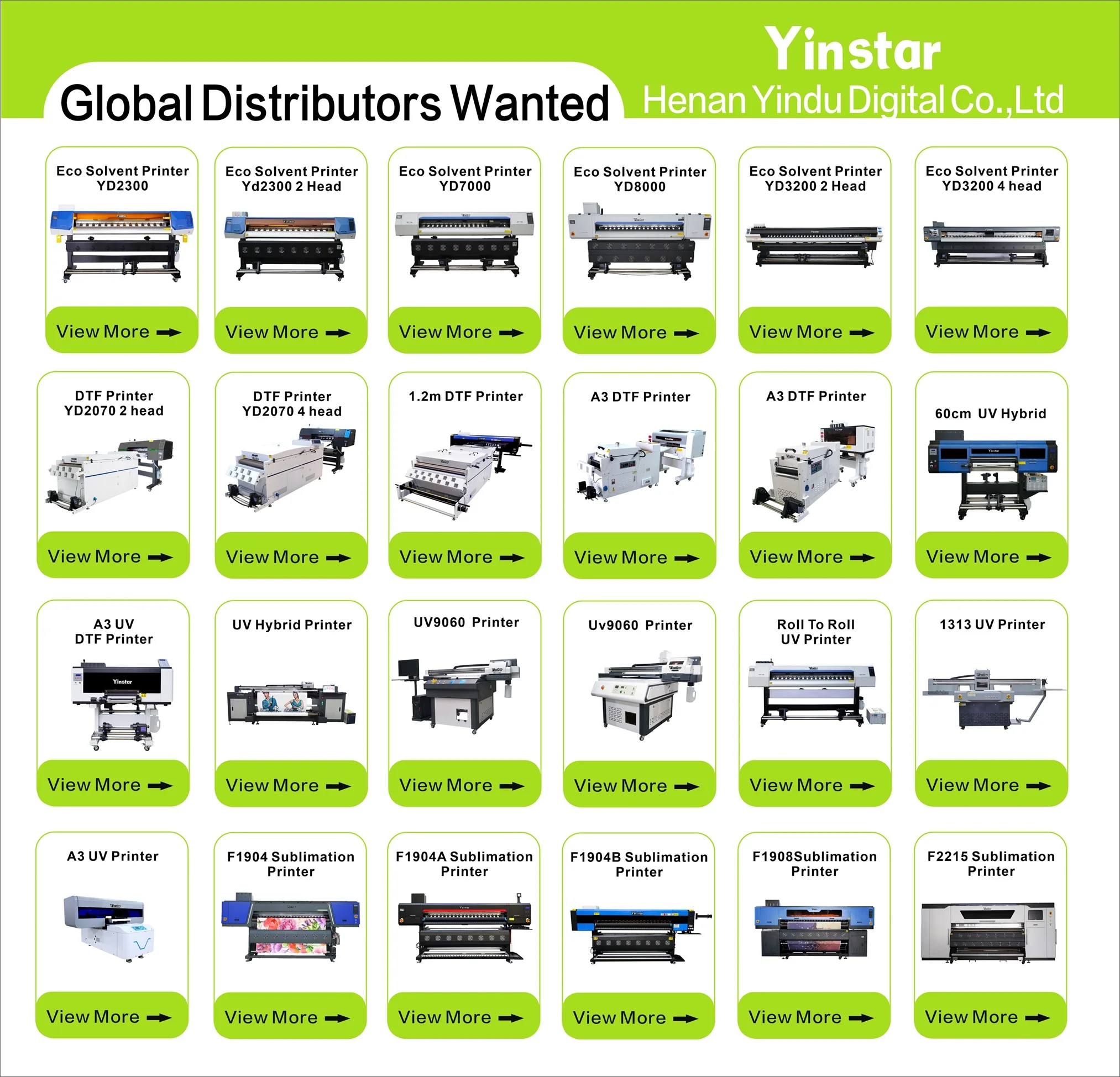 Yinstar DTF Printers - High-Accuracy Digital Inkjet Solutions