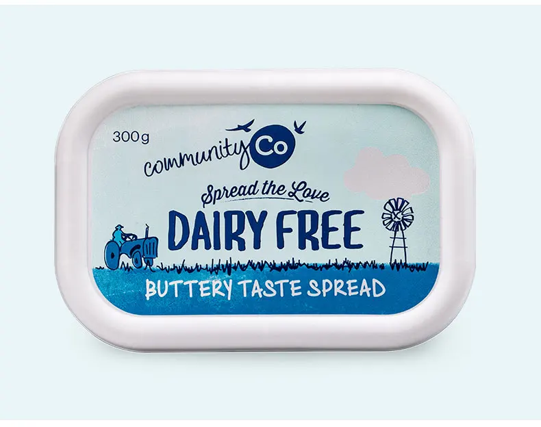 300g Plastic Butter Box - Customizable Food Packaging