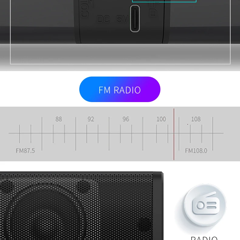 BS36 Desk Wireless Soundbar - Triple-Mode Audio Experience