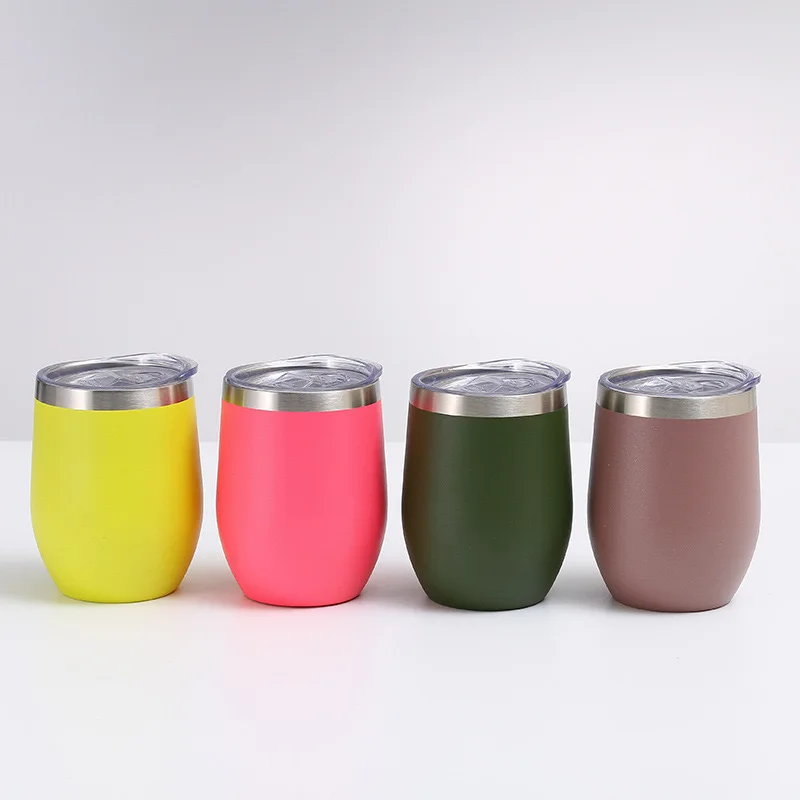 12oz Stainless Steel Eggshell Cup,Double-layer Vacuum Mini Egg Cup,U ...